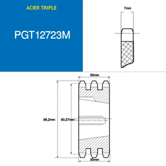 CMW - Pignon à moyeu amovible 2517 - Simple denture - 24B1 - 13 dents ...